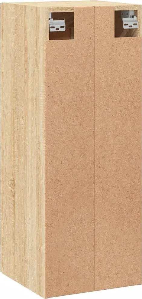 vidaXL Nástěnná skříňka 34,5 x 34 x 90 cm kompozitní dřevo [830511] Barva: bílá s vysokým leskem