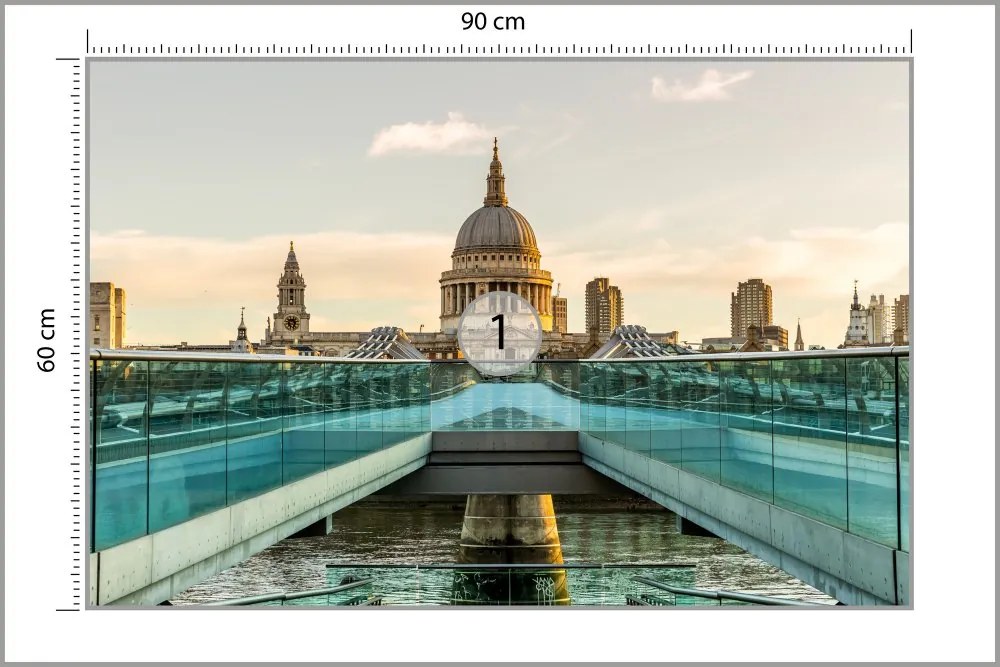Fototapeta Katedrála V Londýně Strukturální vinyl 180x120
