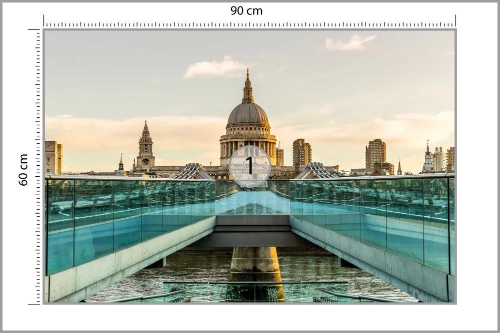 Fototapeta Katedrála V Londýně Strukturální vinyl 90x60