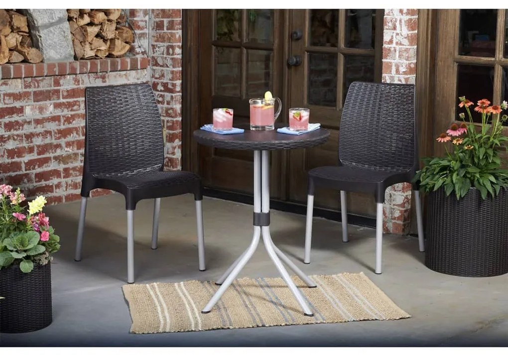 Keter Bistro Set Chelsea Grafitový 223562