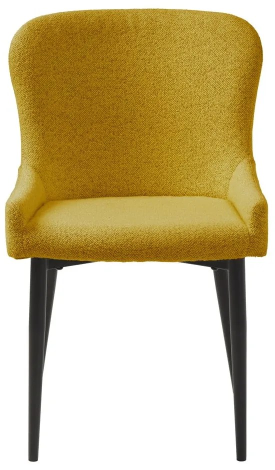 Žlutá jídelní židle Ontario – Unique Furniture