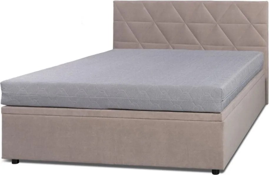 Postel Fro Caro 160x200 s roštem, úložným prostorem Mono 233, béž