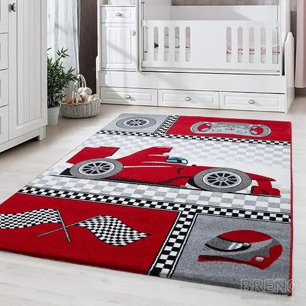 Breno Kusový koberec KIDS 460 Red, 120x170 cm, Červená/Vícebarevné