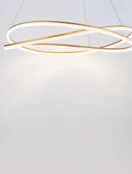 Designový lustr Ophelia zlatá