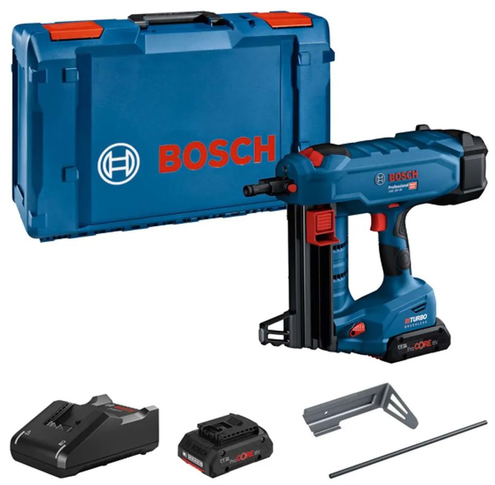 Bosch Nářadí - 18V AKU hřebíkovačka 13-38 mm, 2x aku 4,0 Ah ProCORE, nabíječka 06019L7002