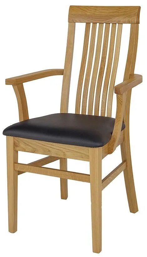 Drewmax Jídelní židle KT378 masiv dub buk bělený Atos 128