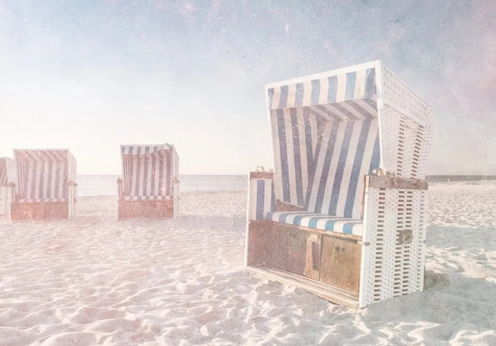 Fototapeta Ostsee Strandkörbe Hladký vinyl 152.5x104