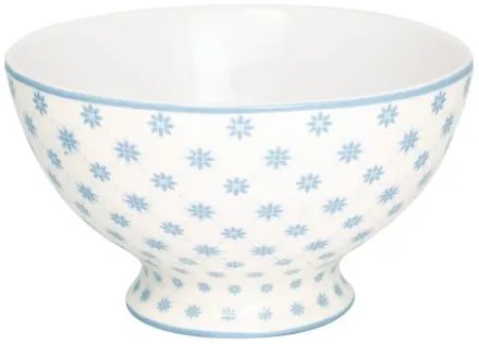 GreenGate Porcelánová polévková miska Laurie Pale Blue 500ml