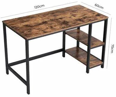 Pracovní stůl GOLETO NATURE N1400 140x60x75 cm přírodní dřevo