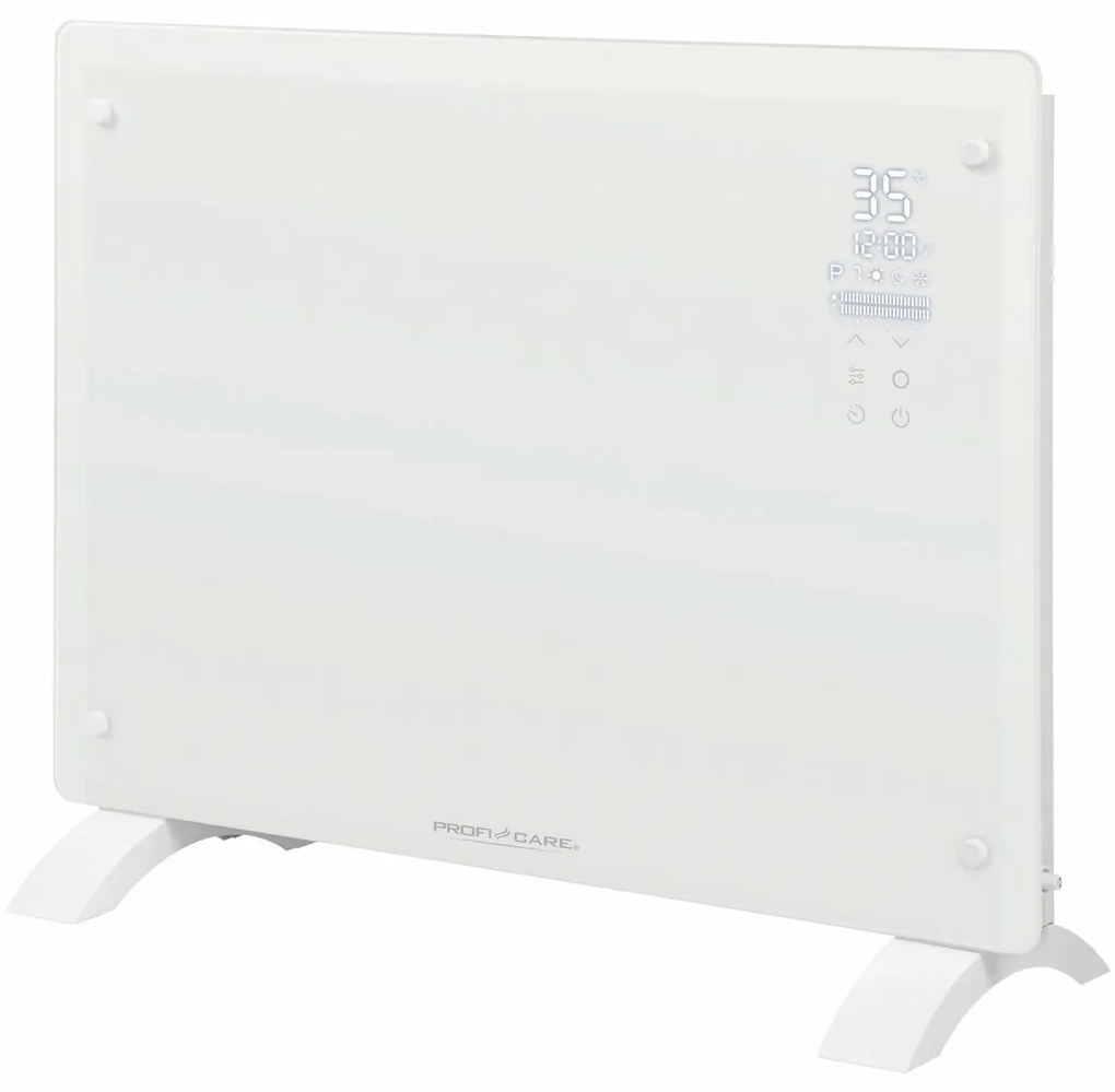 ProfiCare GKH 3118 skleněný konvektor 1500 W, bílá