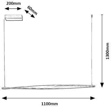 Rabalux 72234 - LED Lustr na lanku ELVIO LED/28W/230V