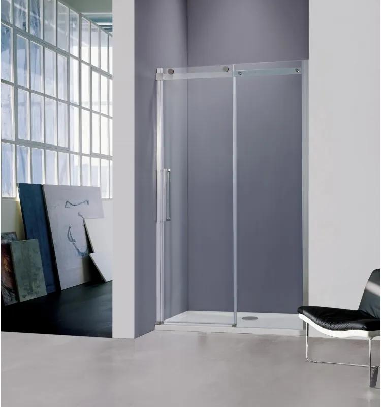 Sprchové dveře HOPA BELVER - Univerzální, Hliník chrom, Čiré bezpečnostní sklo - 8 mm, 100 cm HOPA
