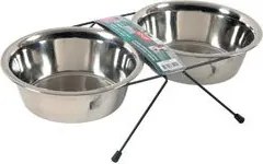 Zolux S.A.S. Miska nerez stojan+ 2 misky pes STEEL 0,7l Zolux