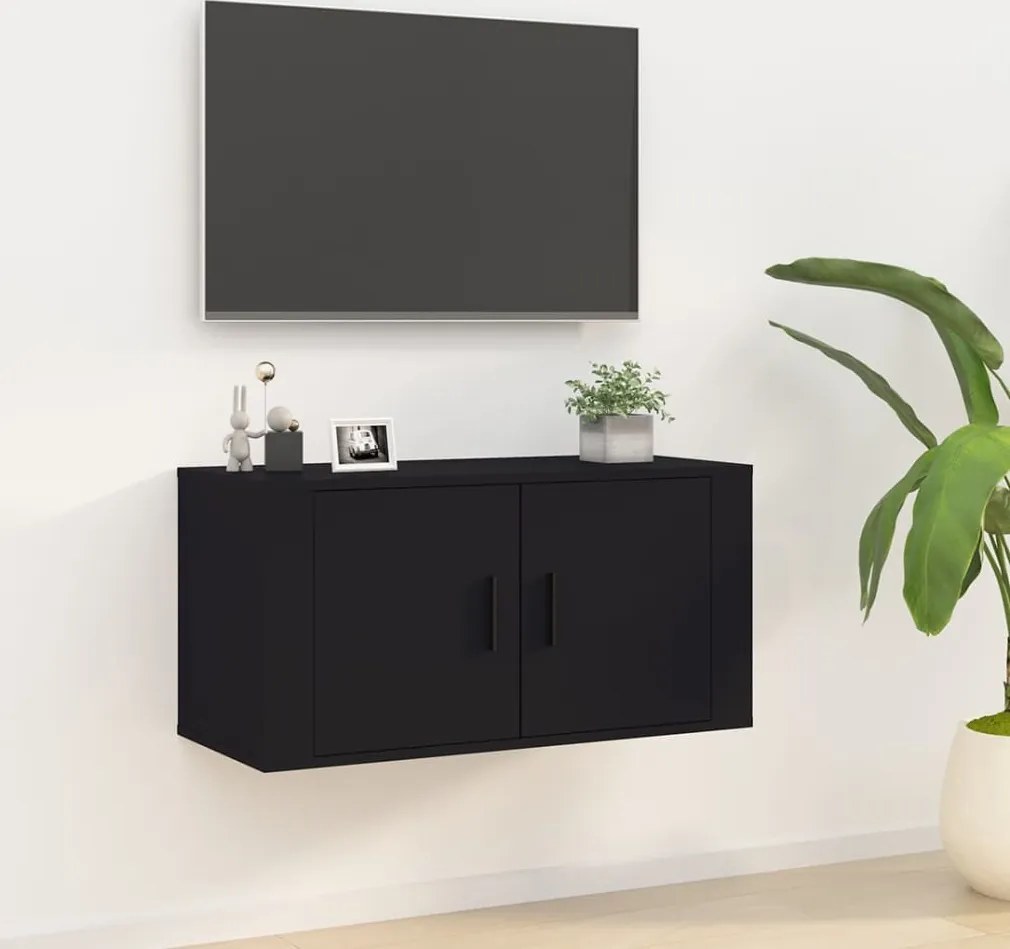 vidaXL Nástěnná TV skříňka 80x34,5x40 cm [816629] Barva: Bílá