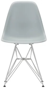 Eames Plastic Chair DSR chrom šedá bílé na tvrdou podlahu Vitra