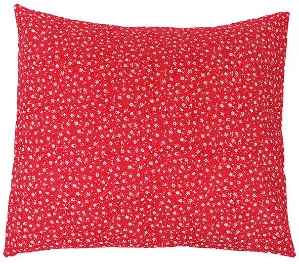 S radostí - vlastní výroba Pohankový červený polštářek s jemným vzorkem Velikost: 60 x 80 cm