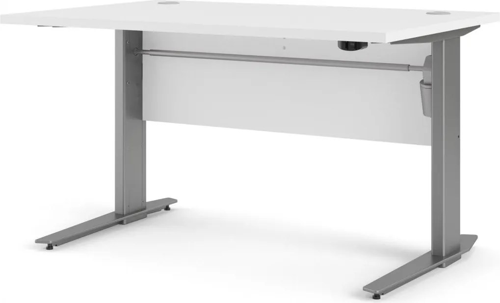 FALCO Výškově nastavitelný psací stůl Office 80400/382 bílá/silver grey