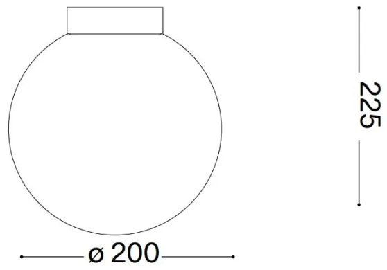 Ideal Lux - Nástěnné svítidlo CARTA 1xE27/25W/230V pr. 20 cm bílá