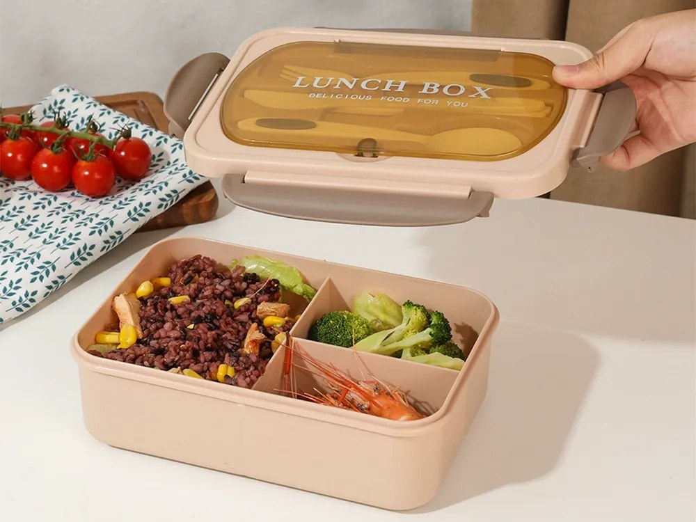 Verk Group Lunchbox snídaňový box na snídani oběd s přihrádkami příbory