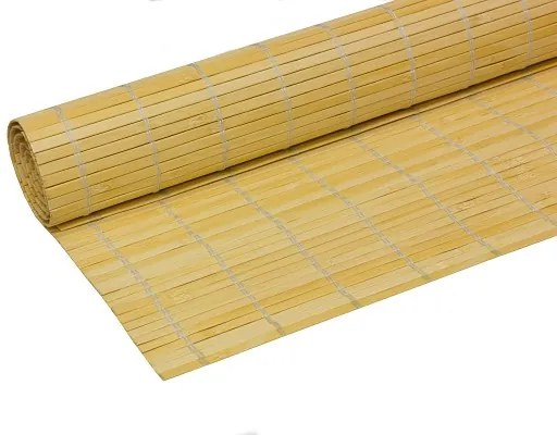 Bambusová rohož za postel 50x300 cm světlá