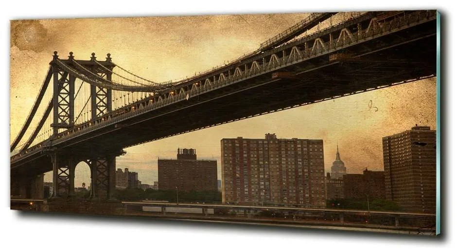 Wallmuralia Foto obraz skleněný horizontální Manhattan New York 125x50 cm