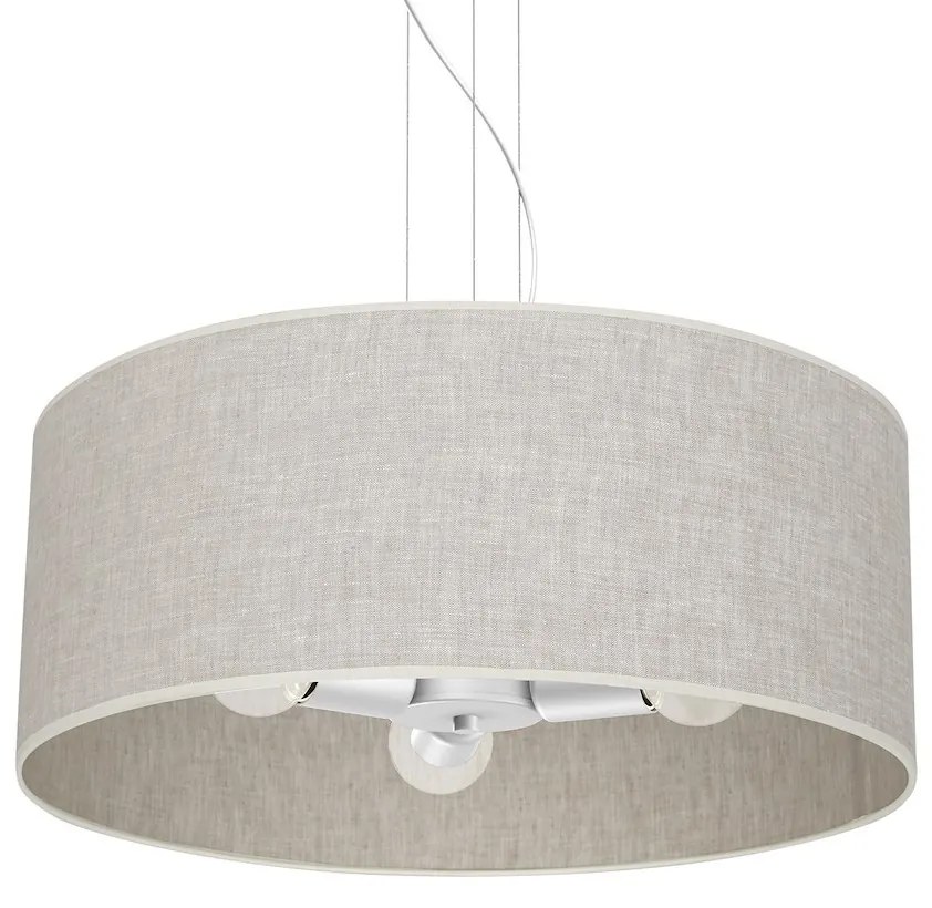 Závěsné svítidlo Lino, 1x lněné stínítko, (fi 50cm), w