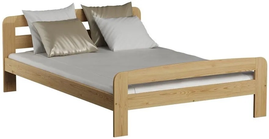 Eoshop Dřevěná postel Klaudia 180x200 + rošt ZDARMA - borovice