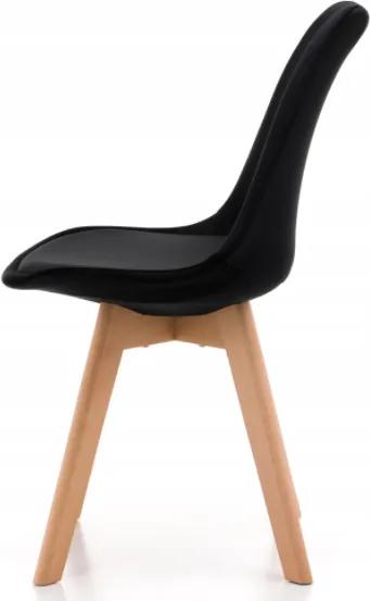 Bestent Jídelní židle sametová skandinávský styl Black Glamor