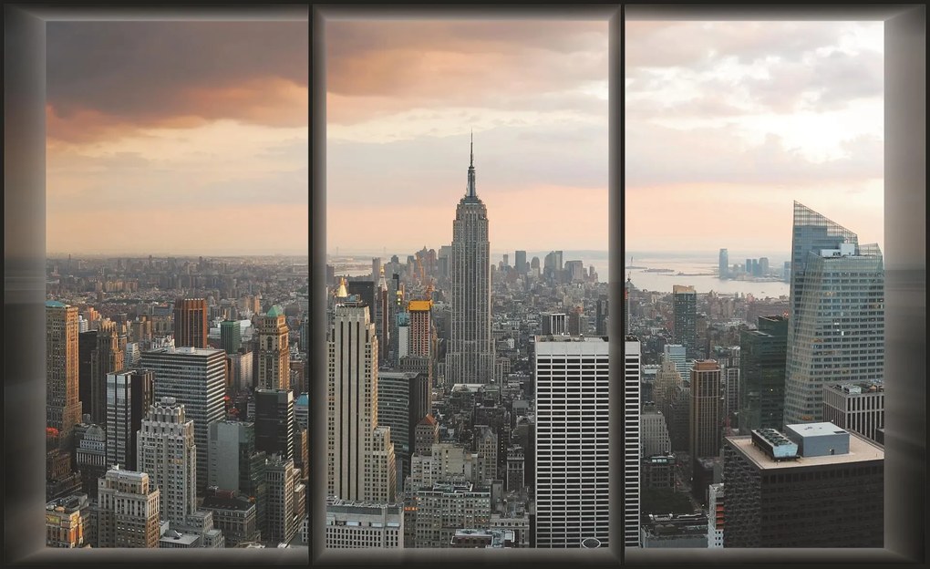 Fototapeta New York - pohled z okna vlies 312 x 219 cm