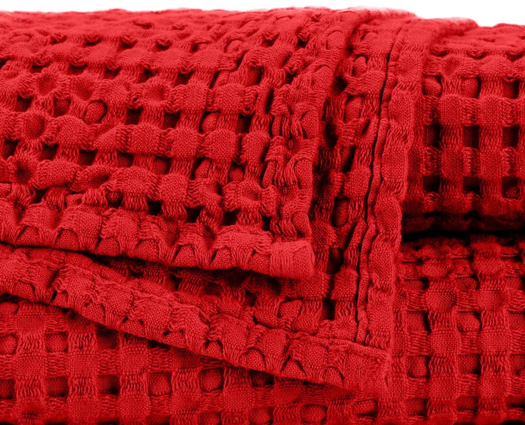Abyss & Habidecor Pousada červené retro ručníky ze 100% egyptské bavlny Abyss Habidecor | 552 Lipstick, Velikost 65x110 cm