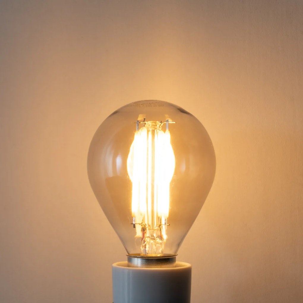 Sada 5 stmívatelných LED žárovek E14 P45 kouřových 5W 470LM 2200K