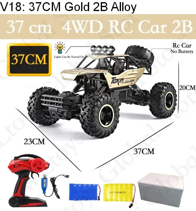 Offroad auto na dálkové ovládání, více variant Varianta: V18: 37CM Gold 2B Alloy (slitina)