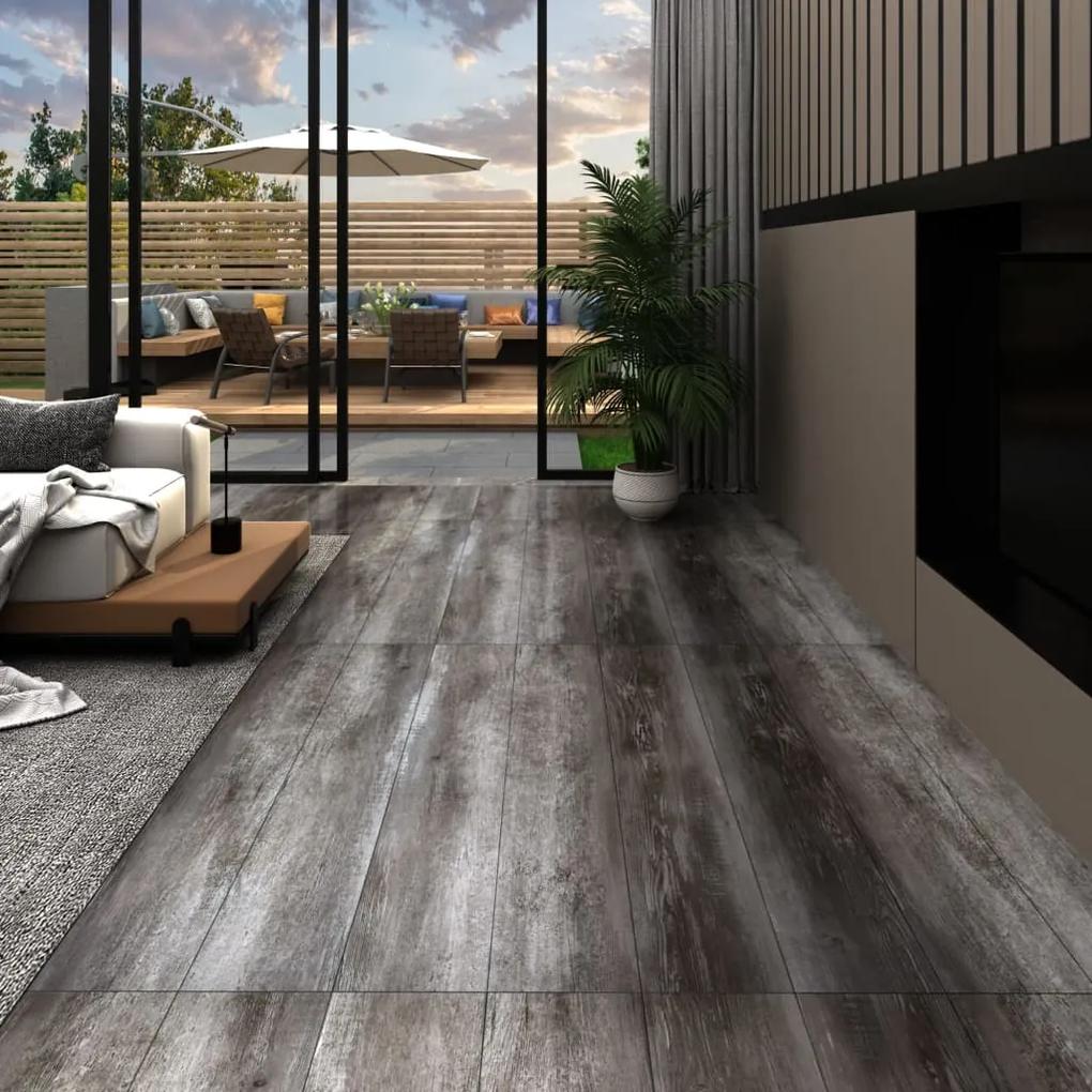 330191 vidaXL Samolepicí podlahová krytina PVC 5,21 m² 2 mm pruhované dřevo