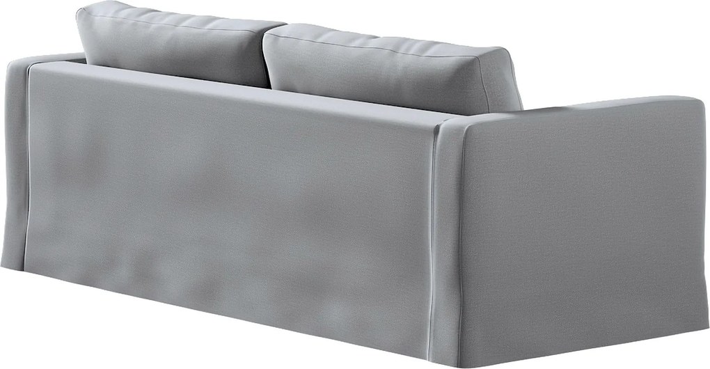 Potah na pohovku IKEA Karlstad 3-místná, nerozkládací, dlouhý barva šedá látka sametová