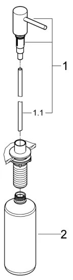 GROHE 40535GN0 - Dávkovač mýdla COSMOPOLITAN 500 ml zlatá