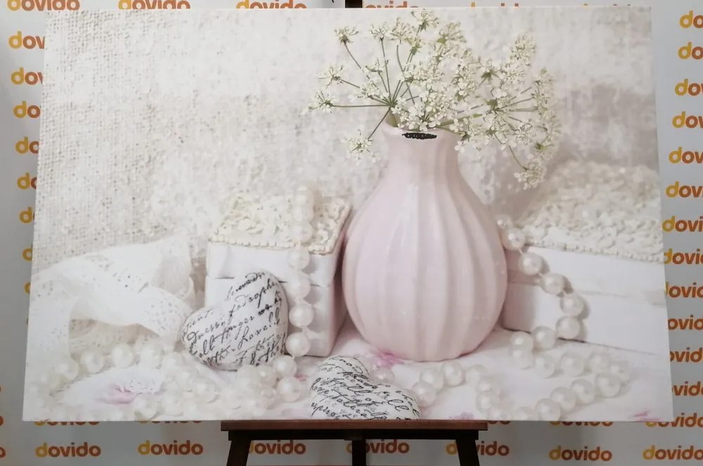 Obraz luxusní Shabby Chic zátiší