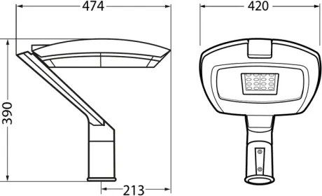 Svítidlo McLED veřejného osvětlení Space 30 30W 4000K ML-521.011.09.0