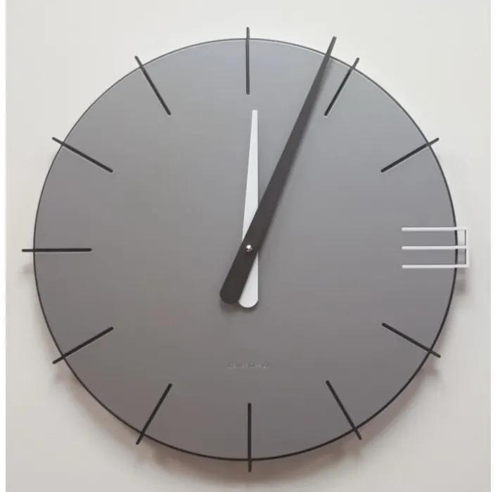 Designové hodiny 10-019 CalleaDesign Mike 42cm (více barevných verzí) Barva fialová klasik-73 - RAL4005