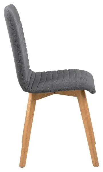 Sada 2 antracitově šedých jídelních židlí Arosa – Actona