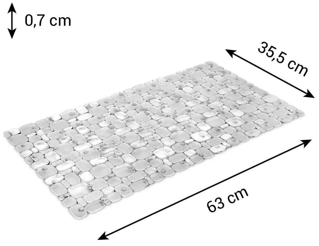TESCOMA Protiskluzová podložka do koupelny LAGOON  63 x 36 cm
