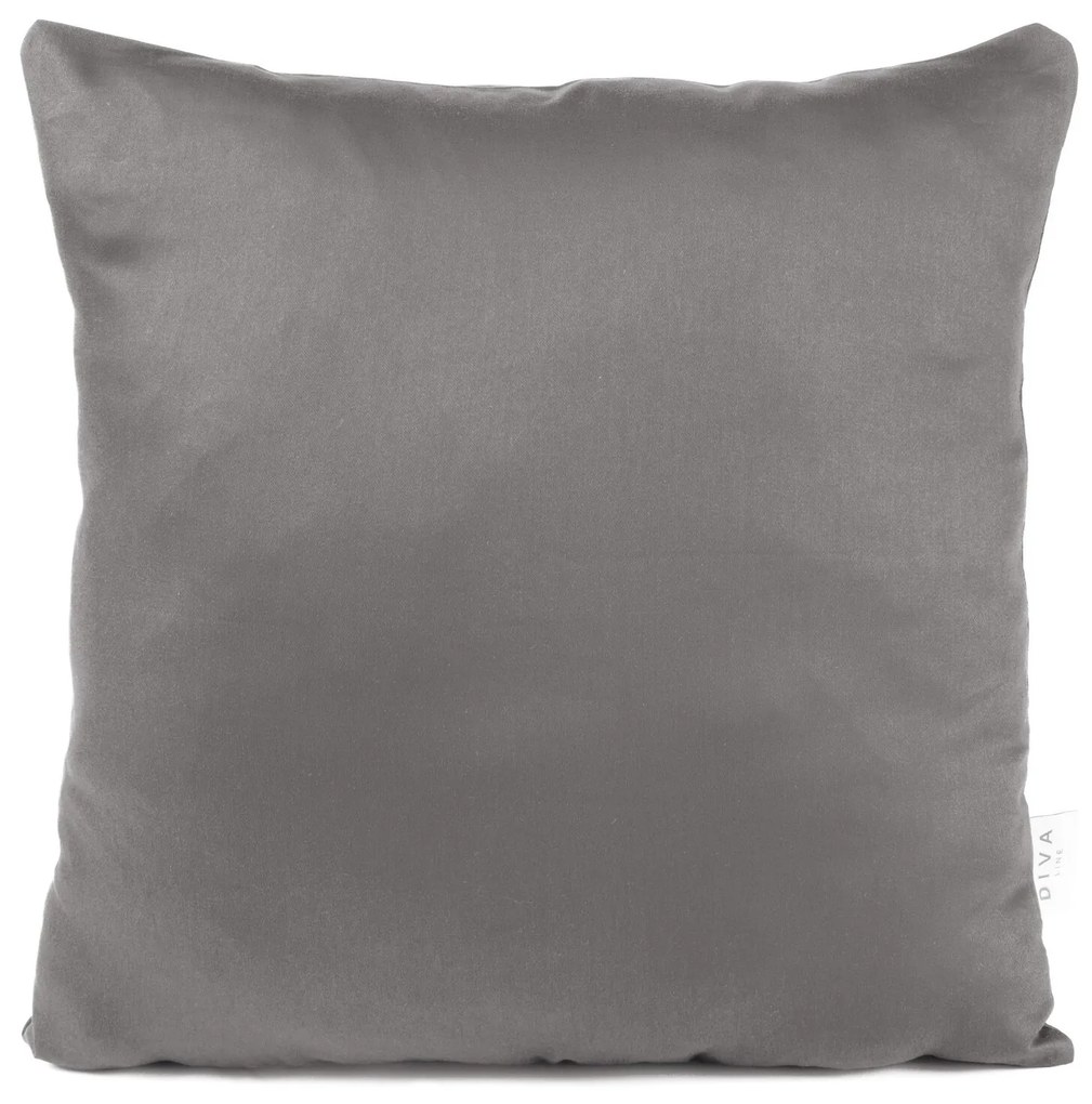 SATÉNOVÝ POVLAK NA POLŠTÁŘ DINA 40X40 CM ŠEDÁ