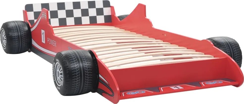 vidaXL Dětská postel ve tvaru závodního auta 90 x 200 cm [245660] Barva: Modrá
