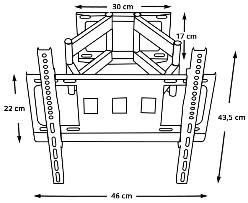 Sklopný, otočný držák na TV