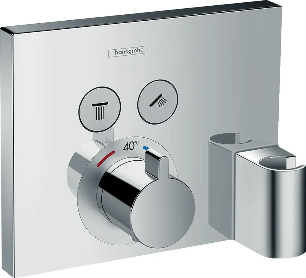 Hansgrohe Shower Select, termostatická baterie pod omítku, se 2 výstupy, chromová, 15765000