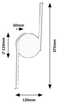 Rabalux 71122 - LED Nástěnné svítidlo SABIRA LED/8W/230V 4000K