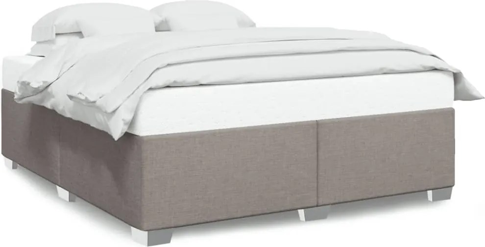 Rám postele bez matrace taupe 180 x 200 cm textil 3284496