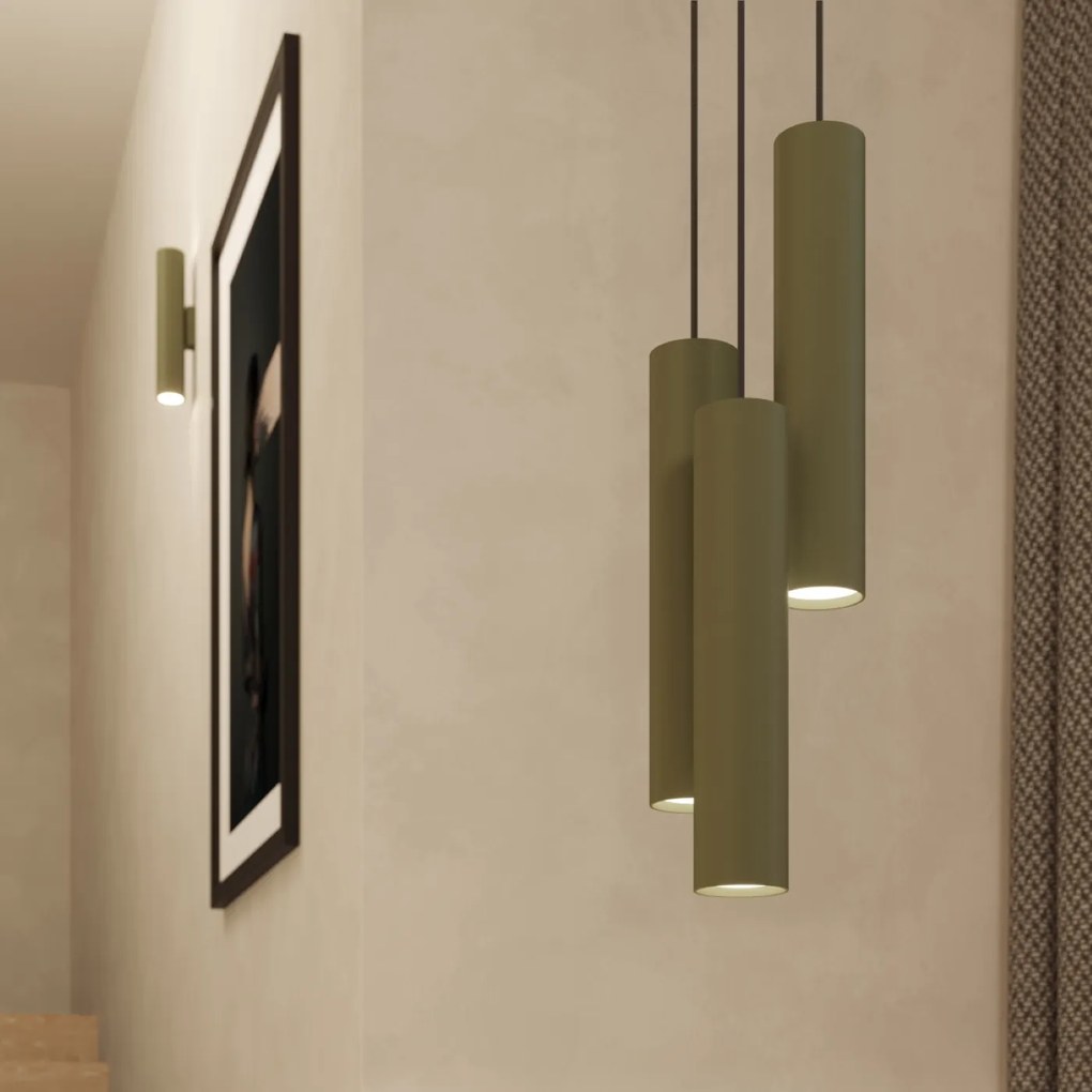 Sollux Lighting Nástěnné svítidlo LAGOS 2 olivově zelené