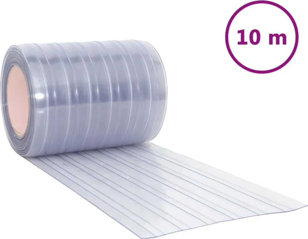 Závěs do dveří průhledný 300 mm x 2,6 mm 10 m PVC 153863