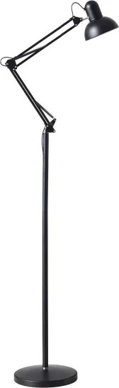 Brilagi - Flexibilní stojací lampa TASKER 1xE27/60W/230V 184 cm černá