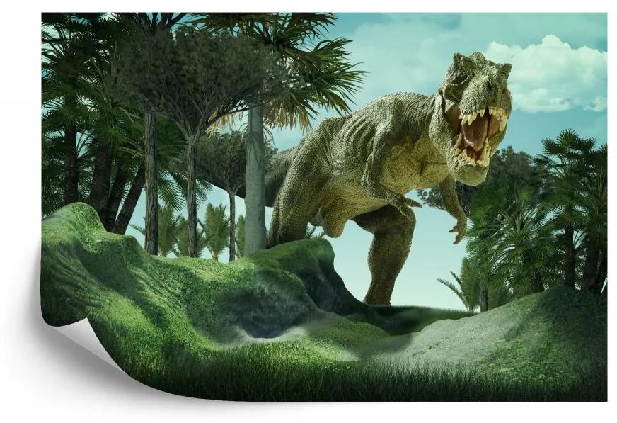 Fototapeta Realistický Dinosaurus V Zelené Samolepící tapety 405x270